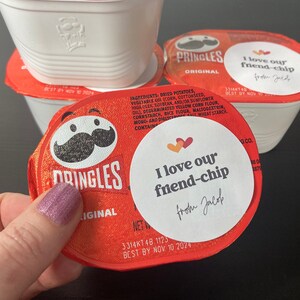 Potato Chip Valentines Sticker Template - Printable I Love Our Friend ...