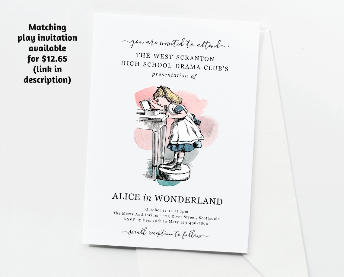 School Play Program, Playbill Template, Printable Theatre College High ...