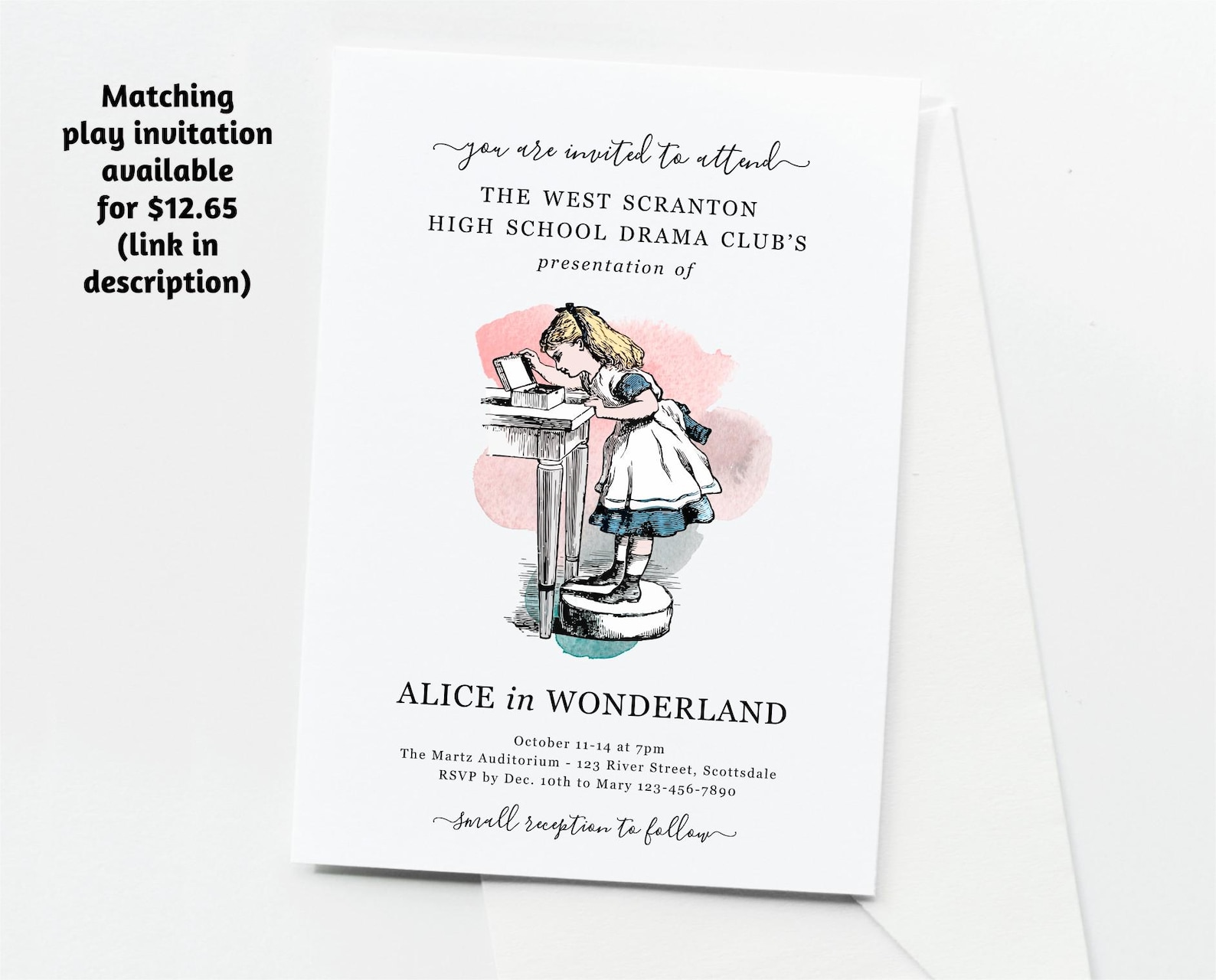 School Play Program, Playbill Template, Printable Theatre College High ...