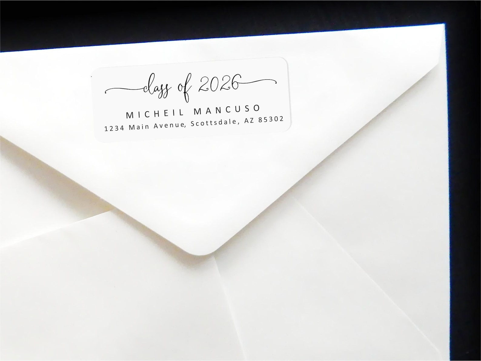Graduation Return Address Label Template, Printable Class of 2026 ...