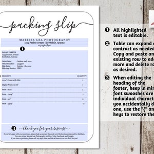 Printable Packing Slip Template W- Review Us Request - Word PDF ...
