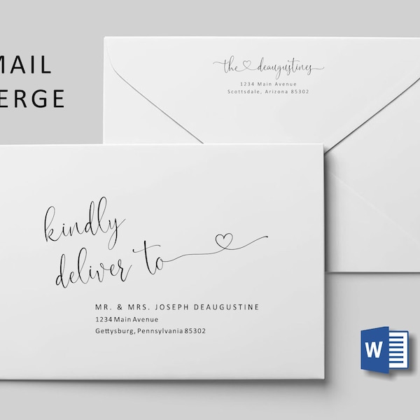 Calligraphy Envelope - Etsy