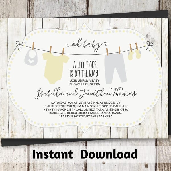 Yellow Gray Baby - Etsy