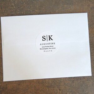 Return Address Label Template, Printable Round 1 1/2" & 2" Circle Seals ...