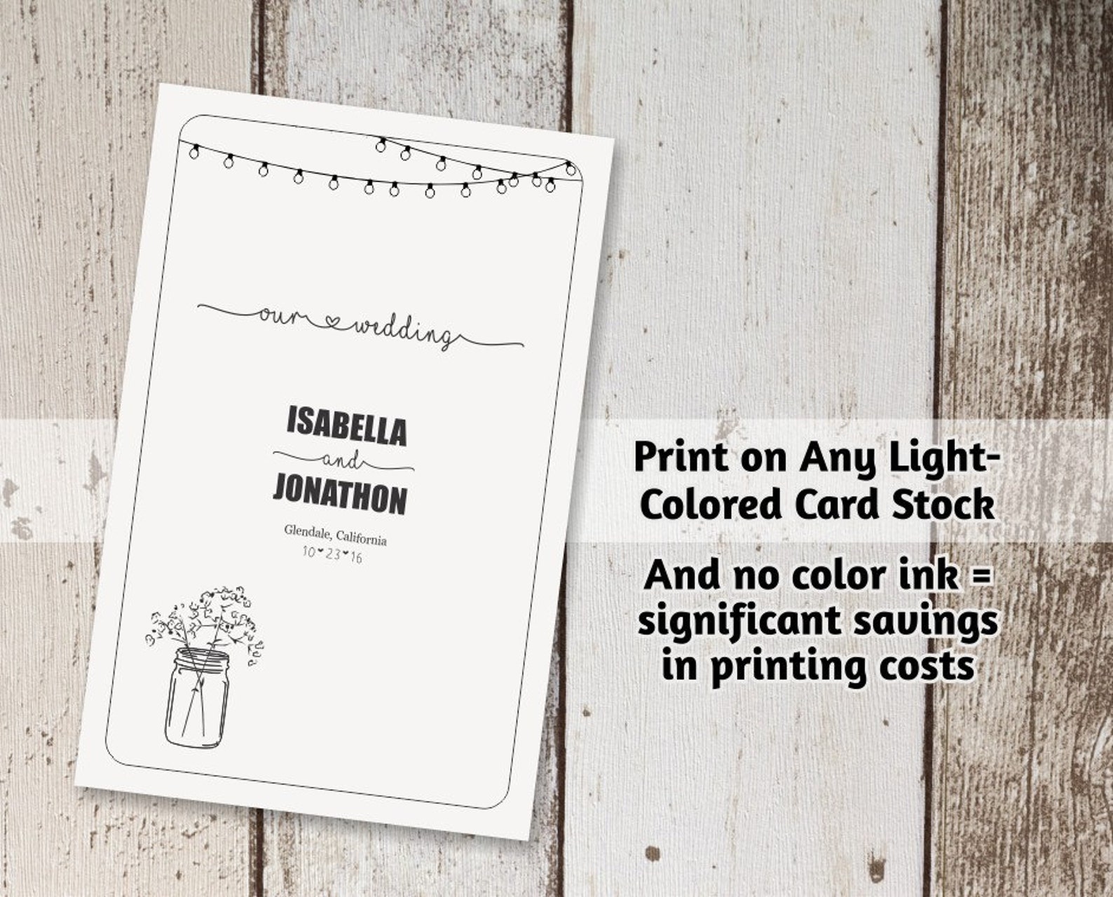 Printable Wedding Ceremony Book Template Unlimited Pages - Etsy