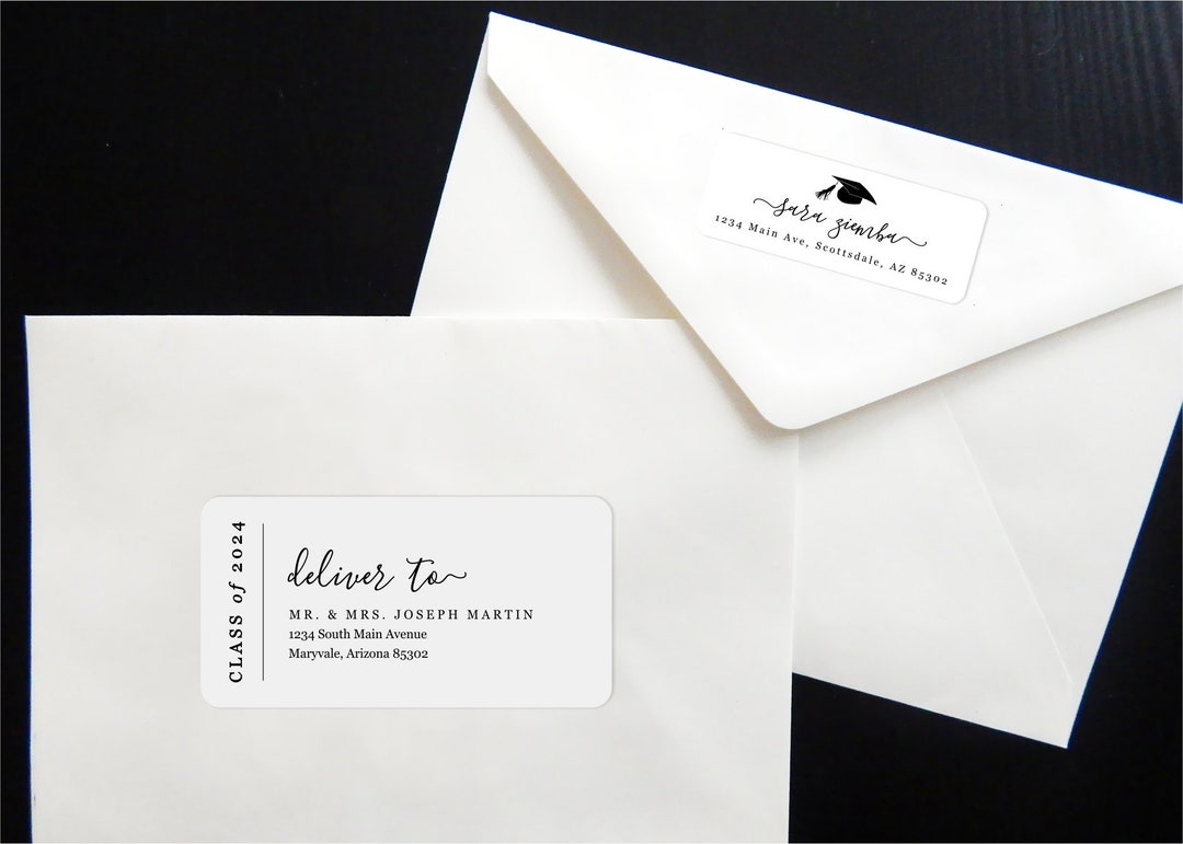 Graduation Address Label Template Printable Download, Avery Labels 2 X ...