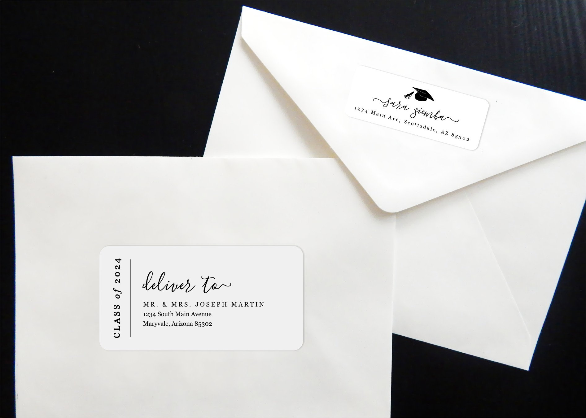 Graduation Address Label Template - Printable Download, Avery Labels 2 ...