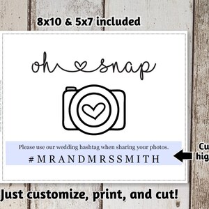 Hashtag Sign Printable Template - Instragram Hash Tag Rustic Wedding ...