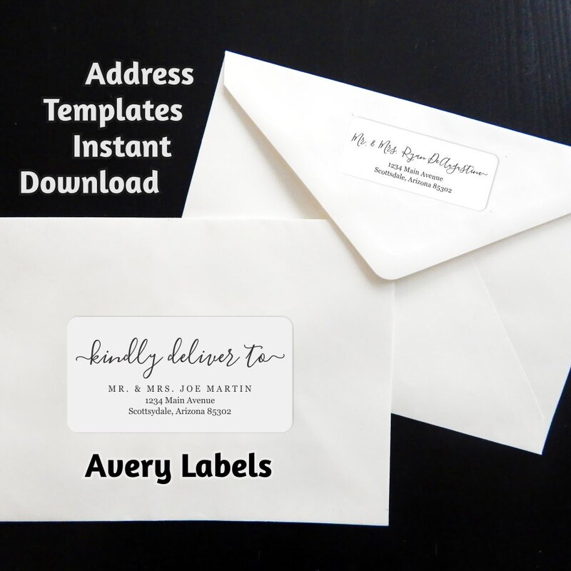 Avery Template - Etsy
