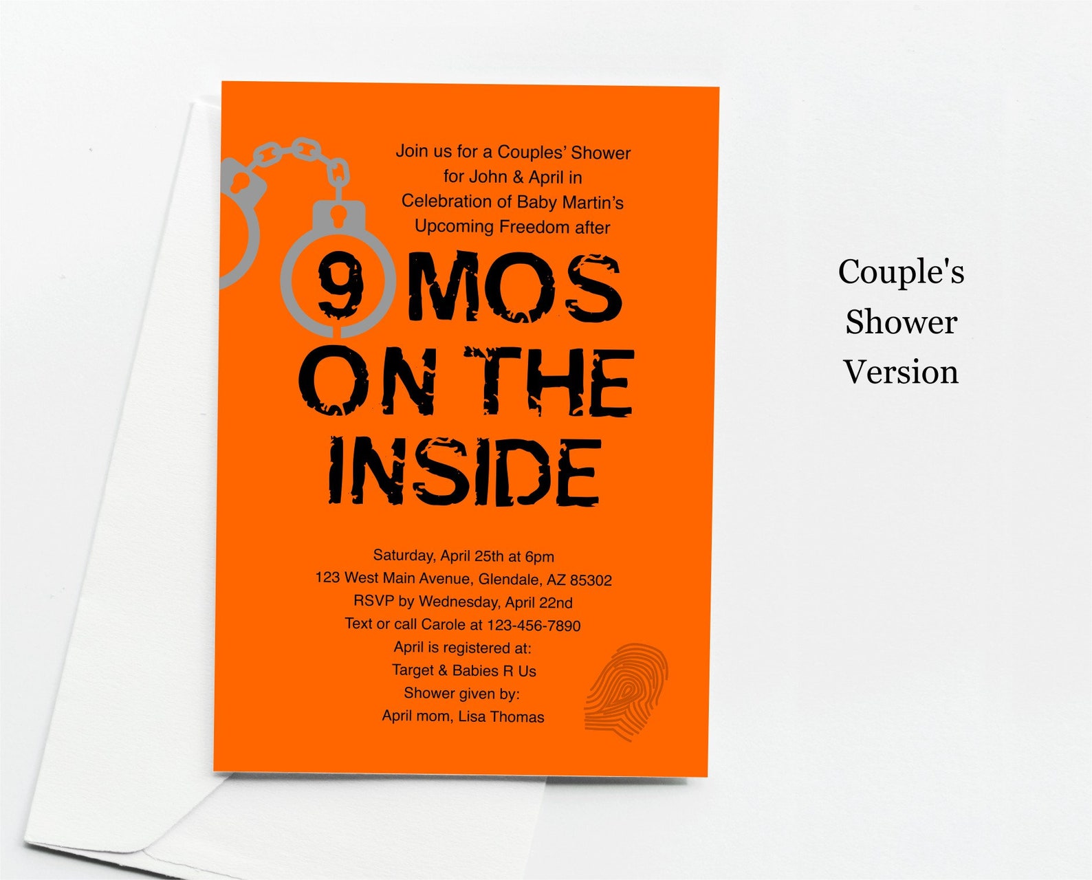 Prison Invitation- Birthday Party, Escape Room, Baby Shower, Get Out of ...