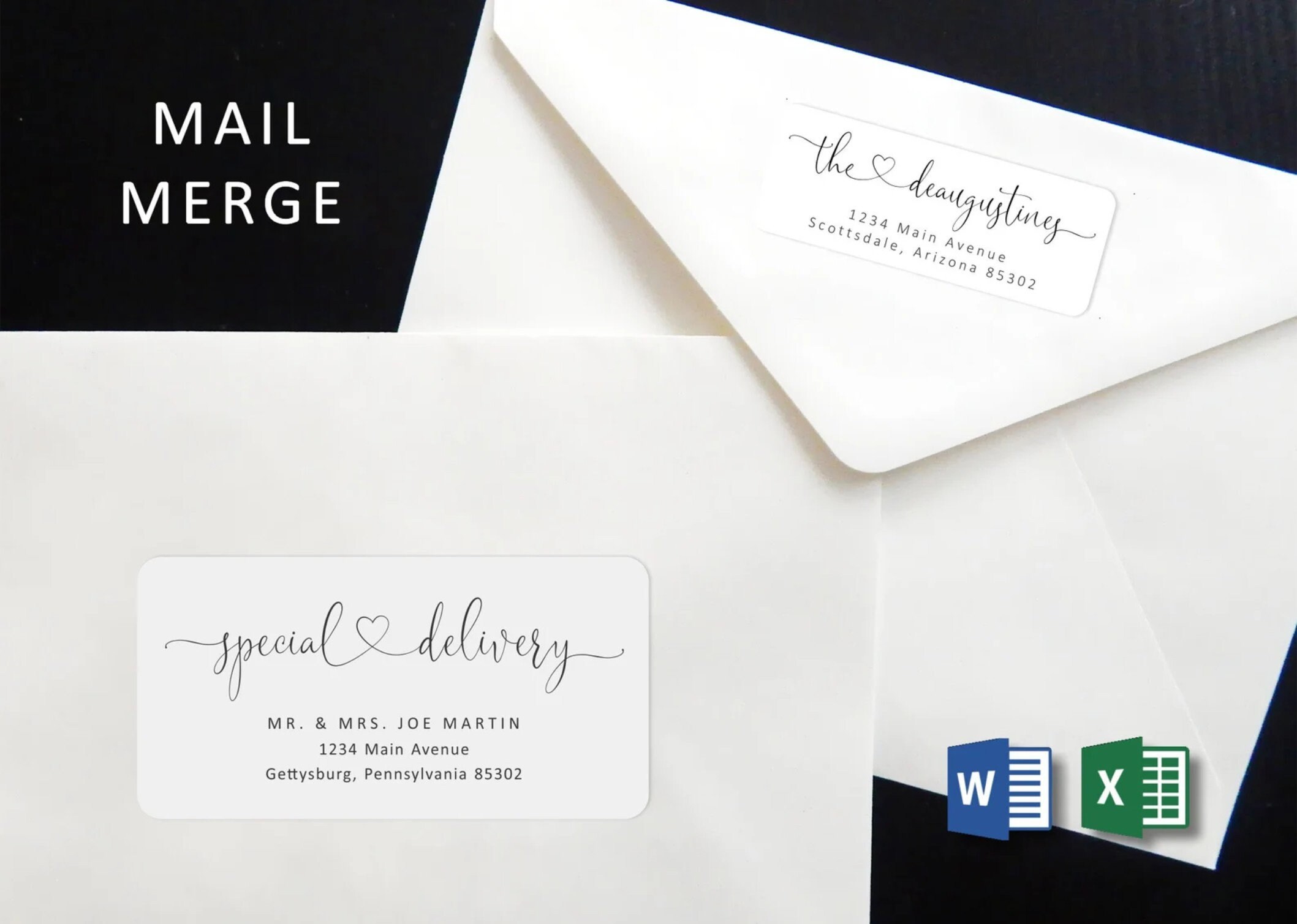 Mail Merge Address Label Template Avery 2 X 4 Microsoft Word 