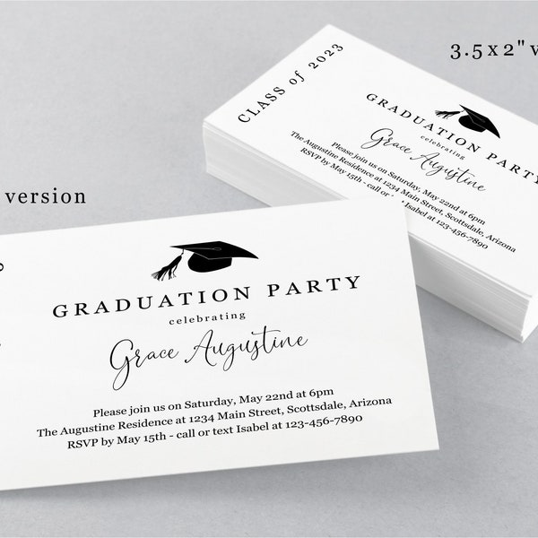 Grad Party Invite - Etsy