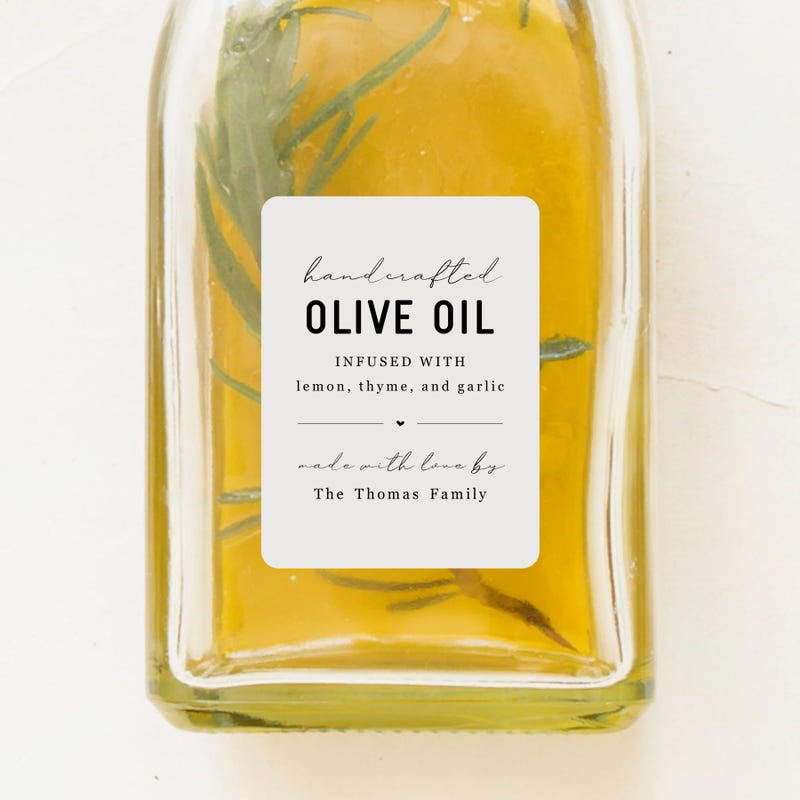 Christmas Olive Oil Labels - Etsy