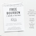 Free Whiskey Bourbon Tasting Invitation Template, Fun Funny Men's Party ...