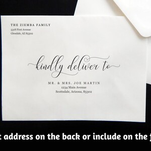 Wedding Address Envelope Template for Microsoft Word Mail Merge ...