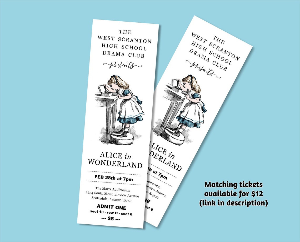 School Play Program, Playbill Template, Printable Theatre College High ...