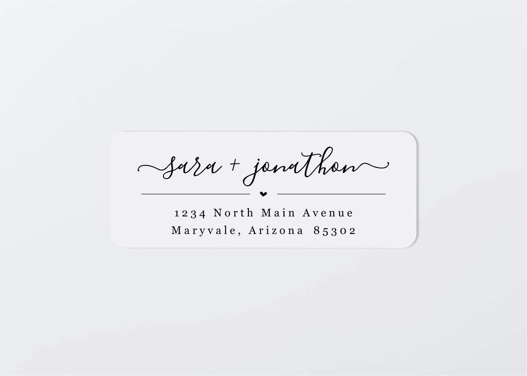 Address Label Template - Printable Envelope Return Address Label, Avery ...