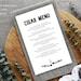 Printable Cigar Menu Template, Cigar Party Menu, Cigar Tasting, Tobacco ...