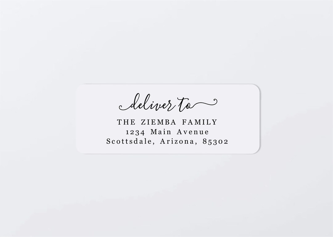 Avery Address Label Template - Printable Envelope Address Label, 1 X 2 ...