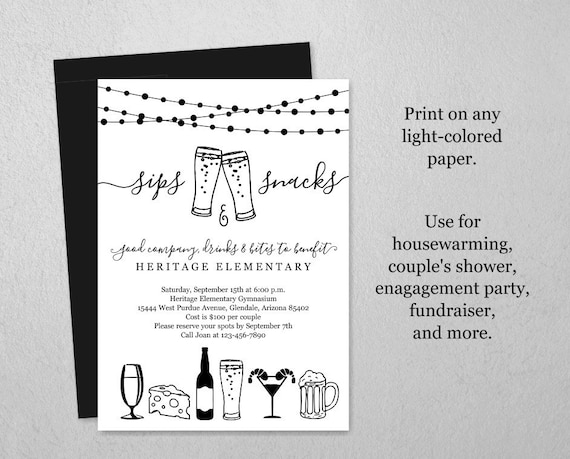 Invitation Office Party Snack