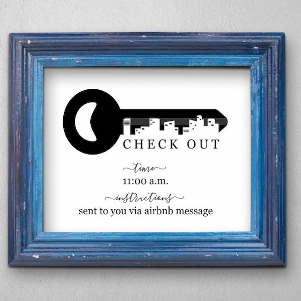 Check in Time Sign - Etsy UK