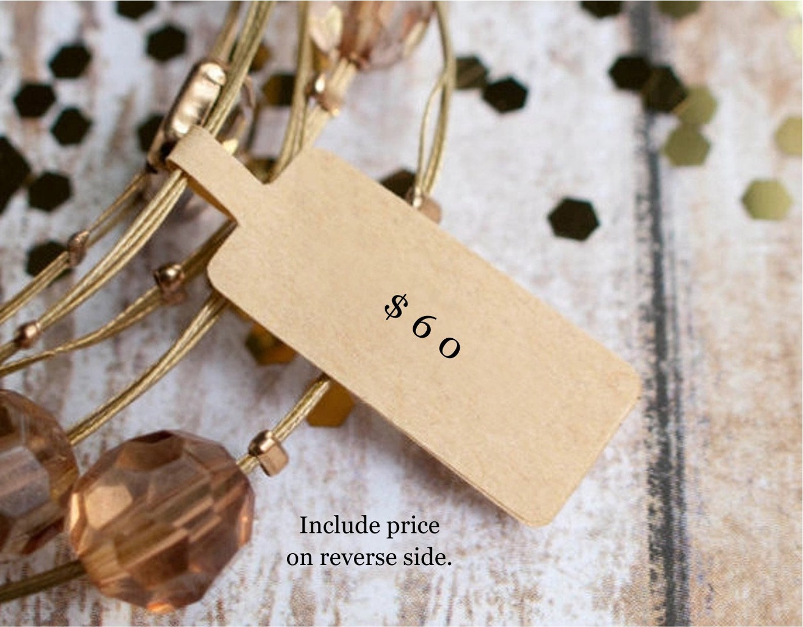 Printable Tag for Handmade Jewelry Template Custom Fold Over | Etsy