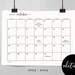 Editable Monthly Calendar Template Printable 2023 and 2024 Desk Month ...