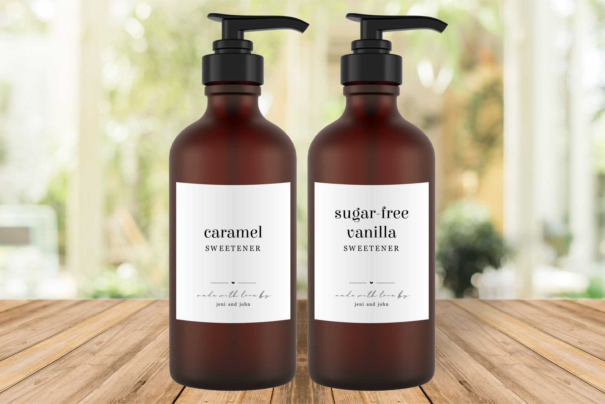 Coffee Syrup Label Template Printable Homemade Gift Sticker - Etsy