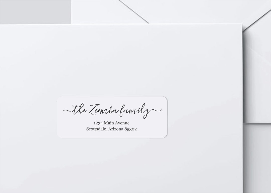 Address Label Template Printable Envelope Label Avery 1 X - Etsy