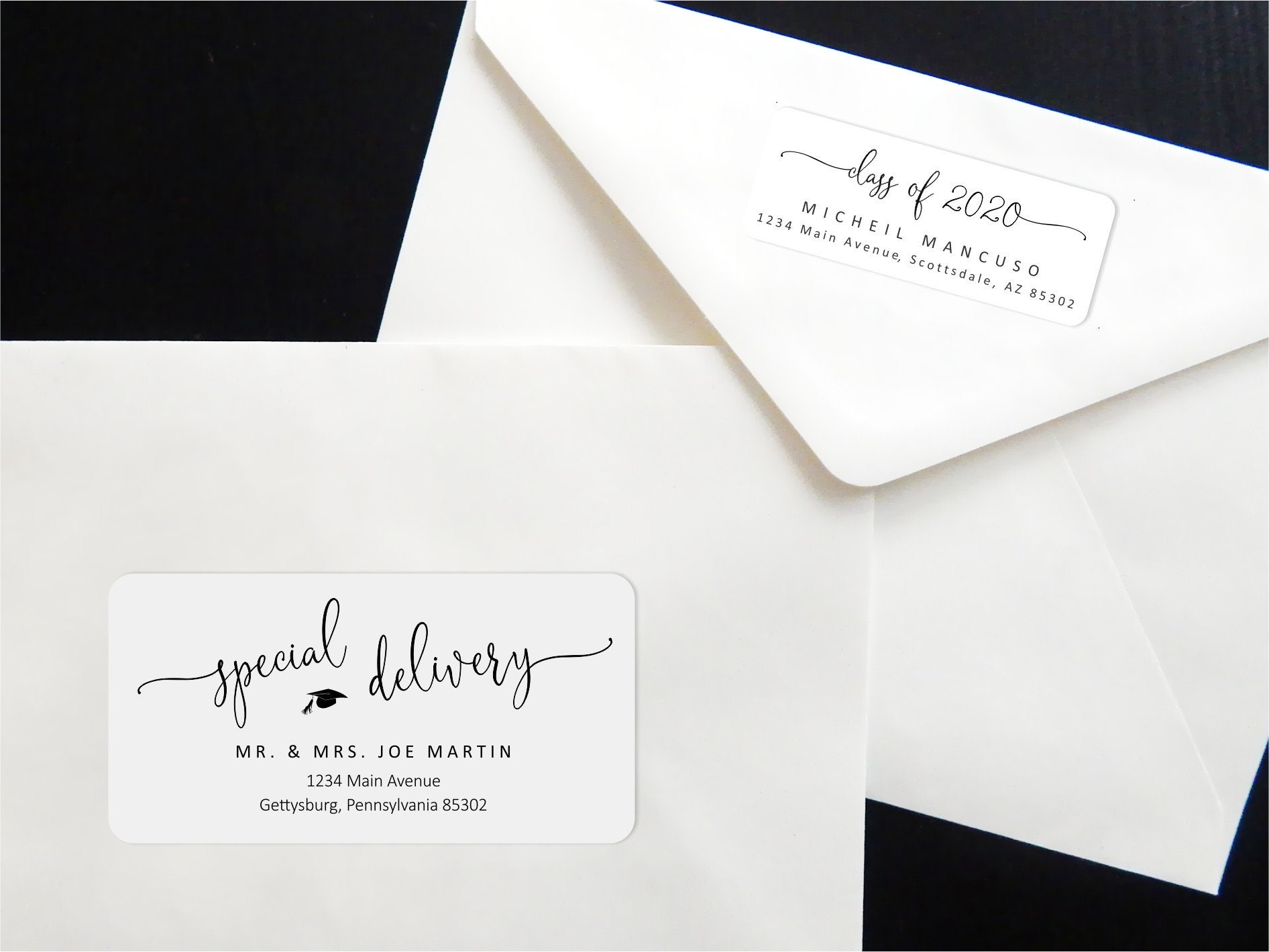 Graduation Address Template For Envelope Labels Avery 2 X 4 1 X 2 5 