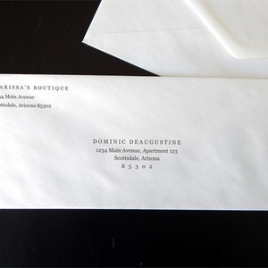 Business Envelope Template - Printable Business Envelope Address ...