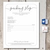 Mercari Packing Slip Excel Template - Etsy