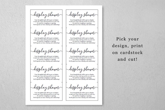 Printable Display Shower Shower Signs Bundle Printable Shower Decor