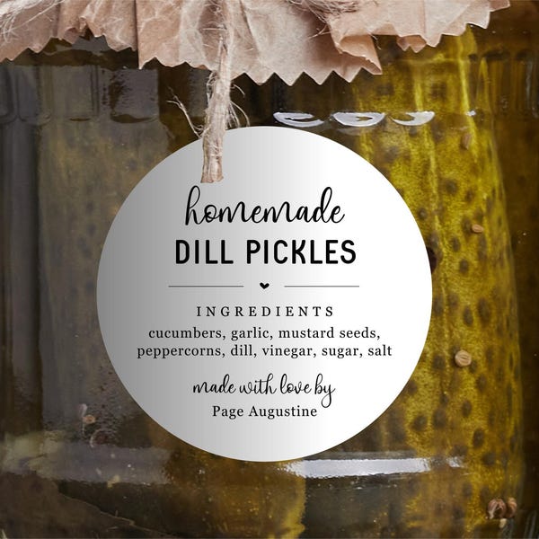Pickle Labels - Etsy