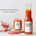 Homemade Pepper Sauce Label Template - Printable Hot Sauce Gift Sticker ...