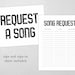 Printable Song Request Sign and Song Request Sheet, DJ Song Request ...