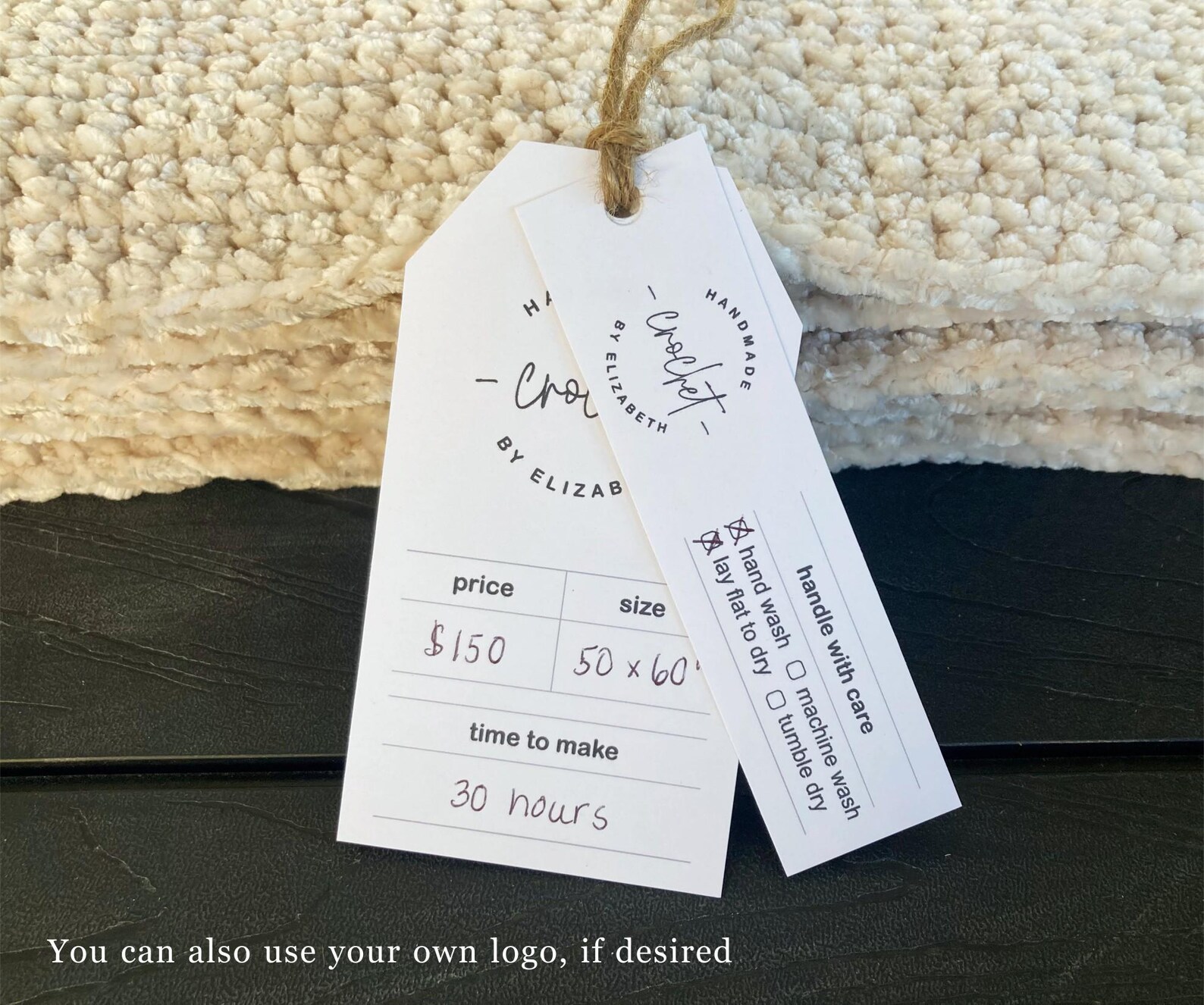 Handmade Price Tag for Crochet Knit Macramé With Time to Make and Bonus ...