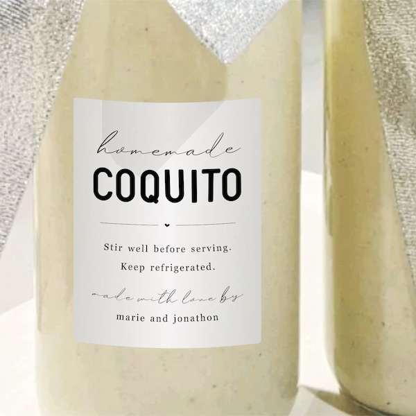 Coquito Labels - Etsy