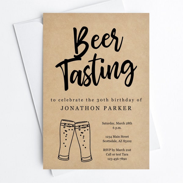 Beer Invitation - Etsy