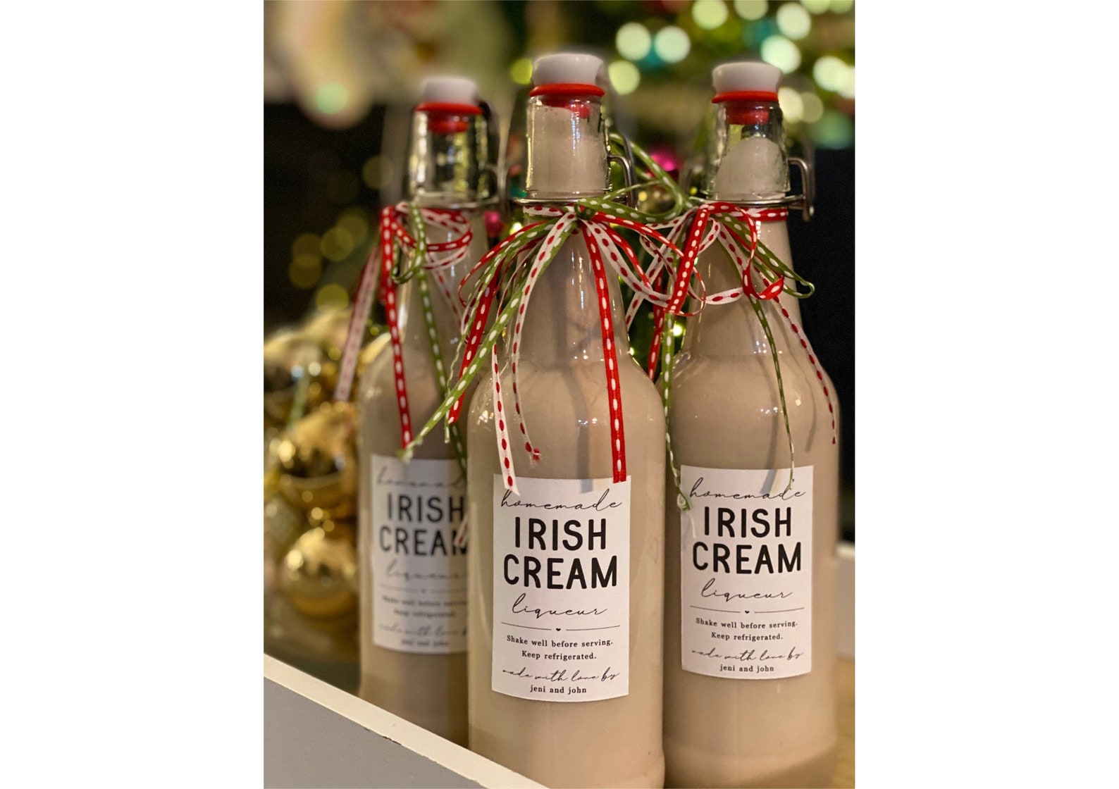 Homemade Irish Cream Liqueur Label Template - Printable Gift Bottle ...