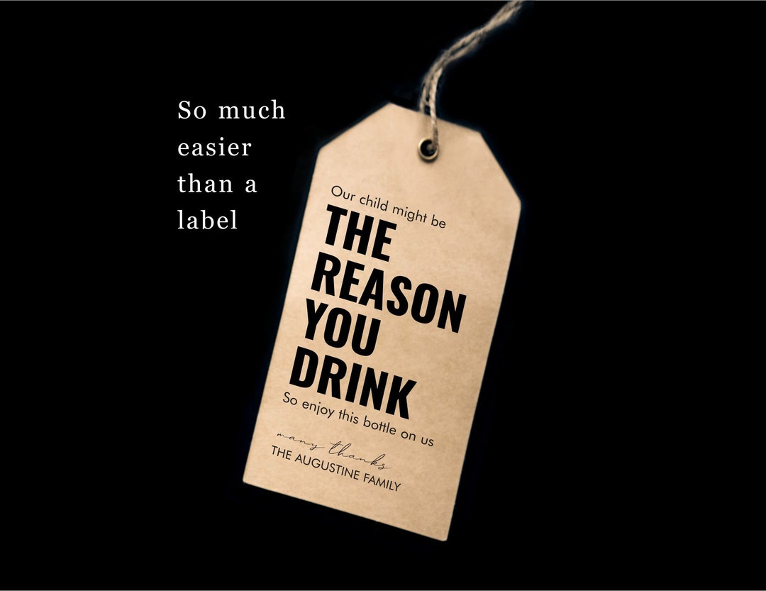 Teacher Wine Tag, Our Child Might Be the Reason You Drink, Appreciation ...