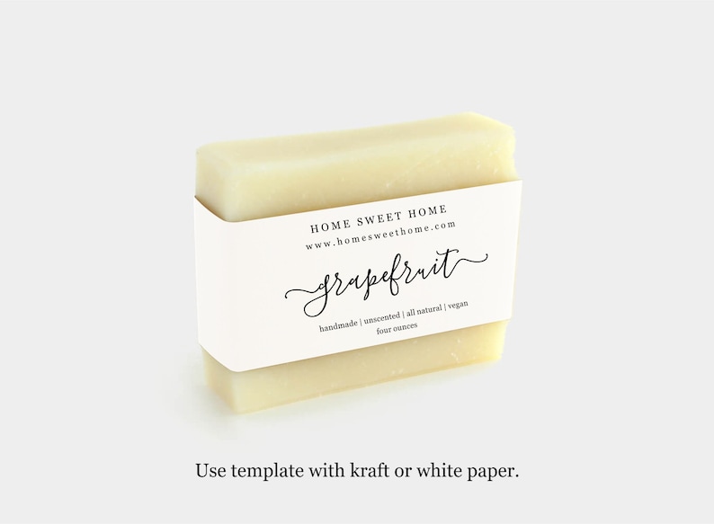 Editable Soap Label Template Printable Easy Instant Download - Etsy Canada