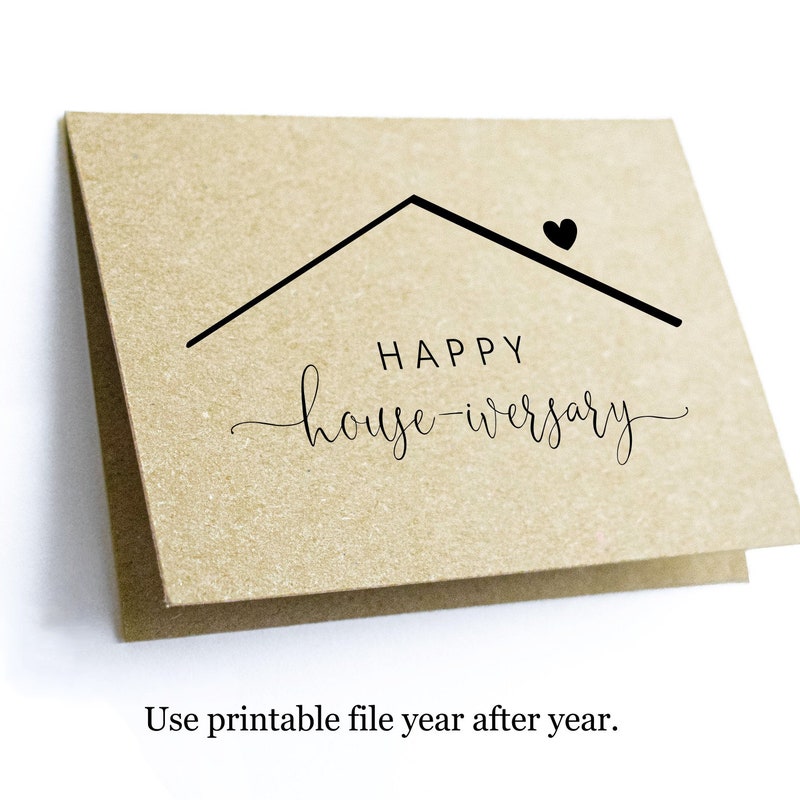 Printable Card New House - Etsy