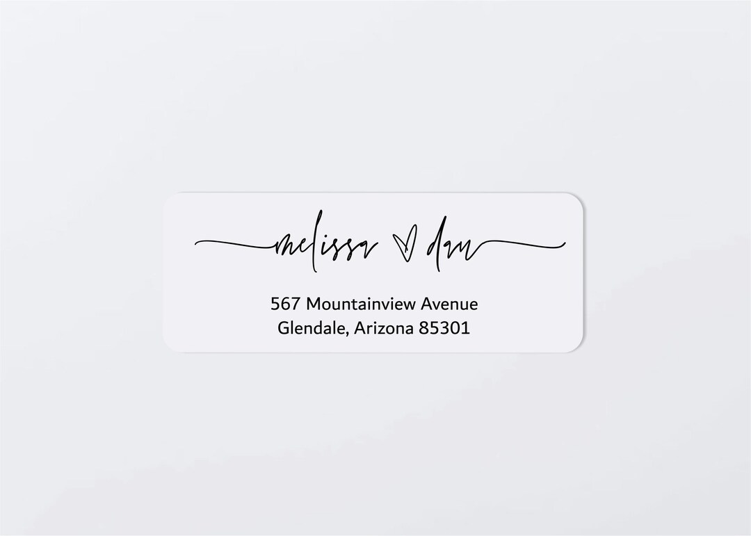 Address Label Template Printable Envelope Return Address Label, Avery 1 ...