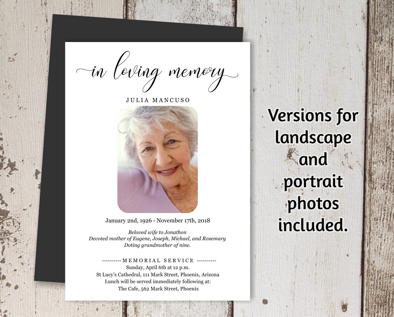 Funeral Burial Announcement Template How To Write A Memorial Letter 