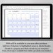 Editable Monthly Calendar Template Printable 2023 and 2024 Desk Month ...