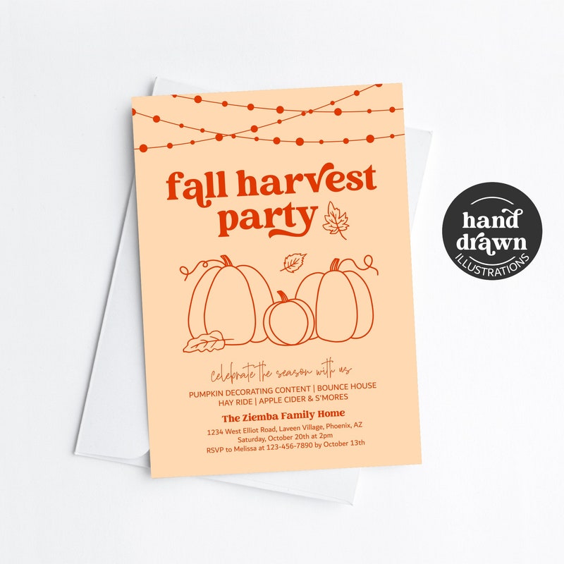 Fall Invitations - Etsy