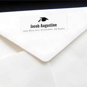Graduation Return Address Label Template, Printable Class of 2026 ...