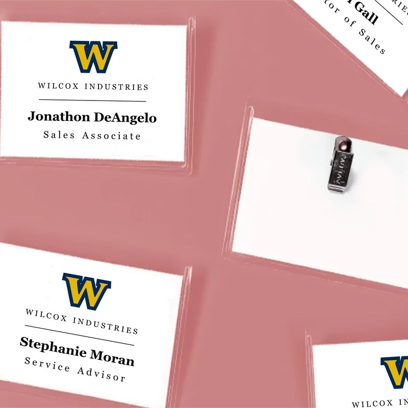 Personalized Logo Name Badge - Etsy