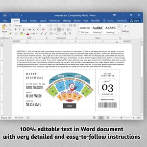 Concert Ticket Gift - Editable Surprise Concert Ticket Template ...